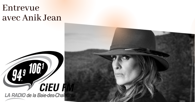 Anik Jean nous rend visite à CIEU FM. Entrevue 1ère partie. - CIEU-FM ...